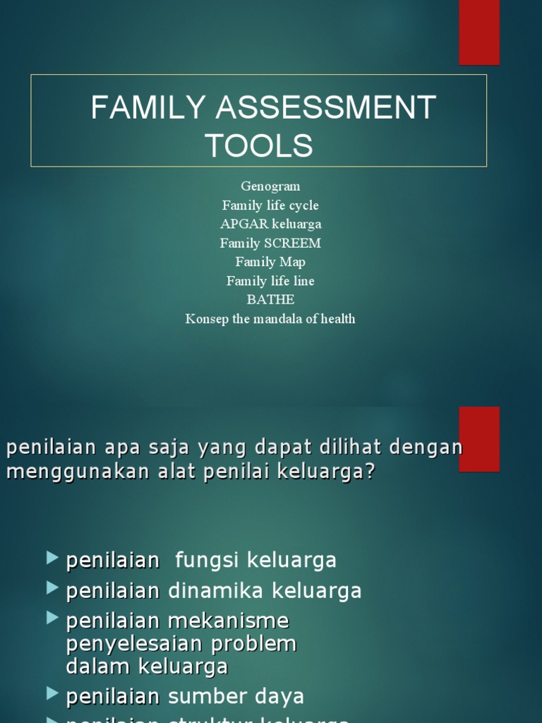 Family Assesment Tools 2tati | PDF