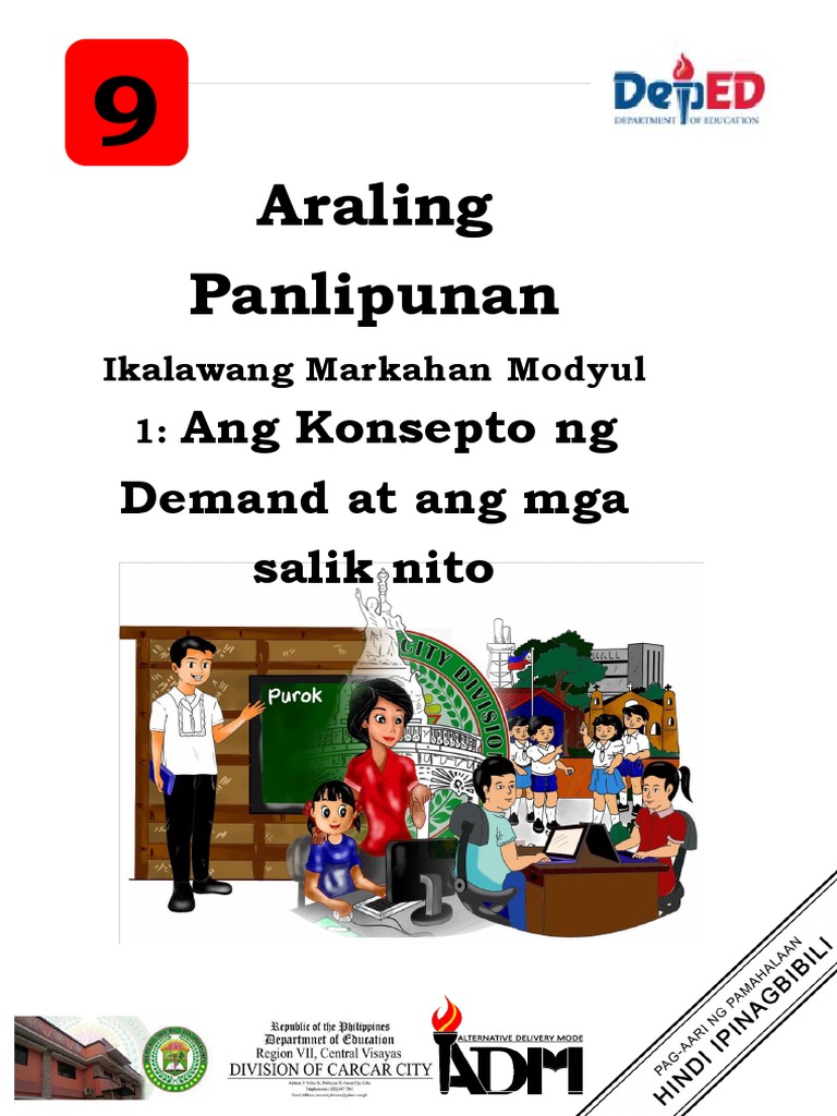 Aralaing Panlipunan 9 - SLM - Q2 - W1 2 - M1 - V1.0 CC Released 24nov2020 | PDF