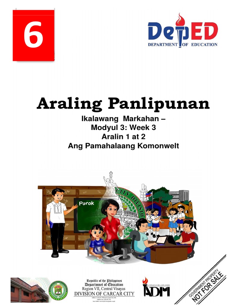 Araling Panlipunan-6 - SLM - Q2 - M3 - V1.0-CC-released-18Nov2020 | PDF