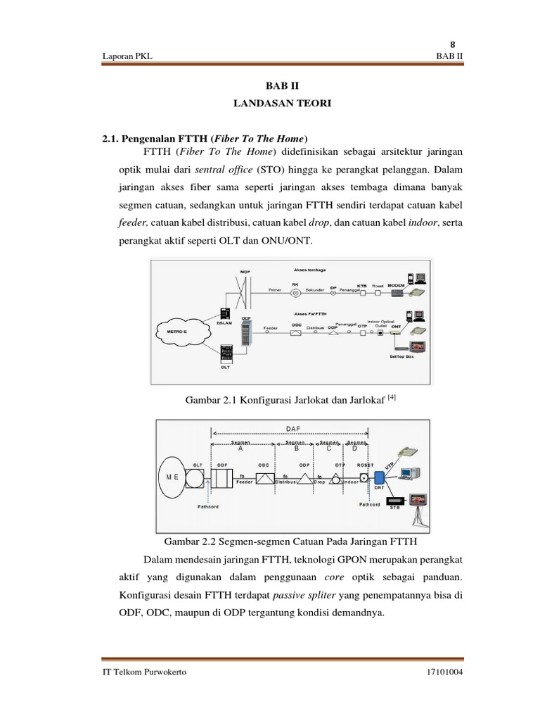 Desain Jaringan FTTH dan Komponennya | PDF | Komputer