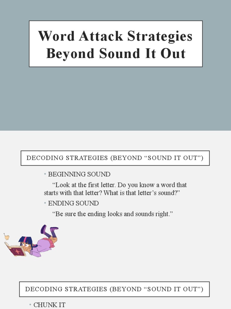 Decoding Skills for Young Readers | PDF | Behavior Modification ...