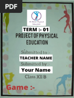 Physical Education Project | PDF | Bowling (Cricket) | Cricket