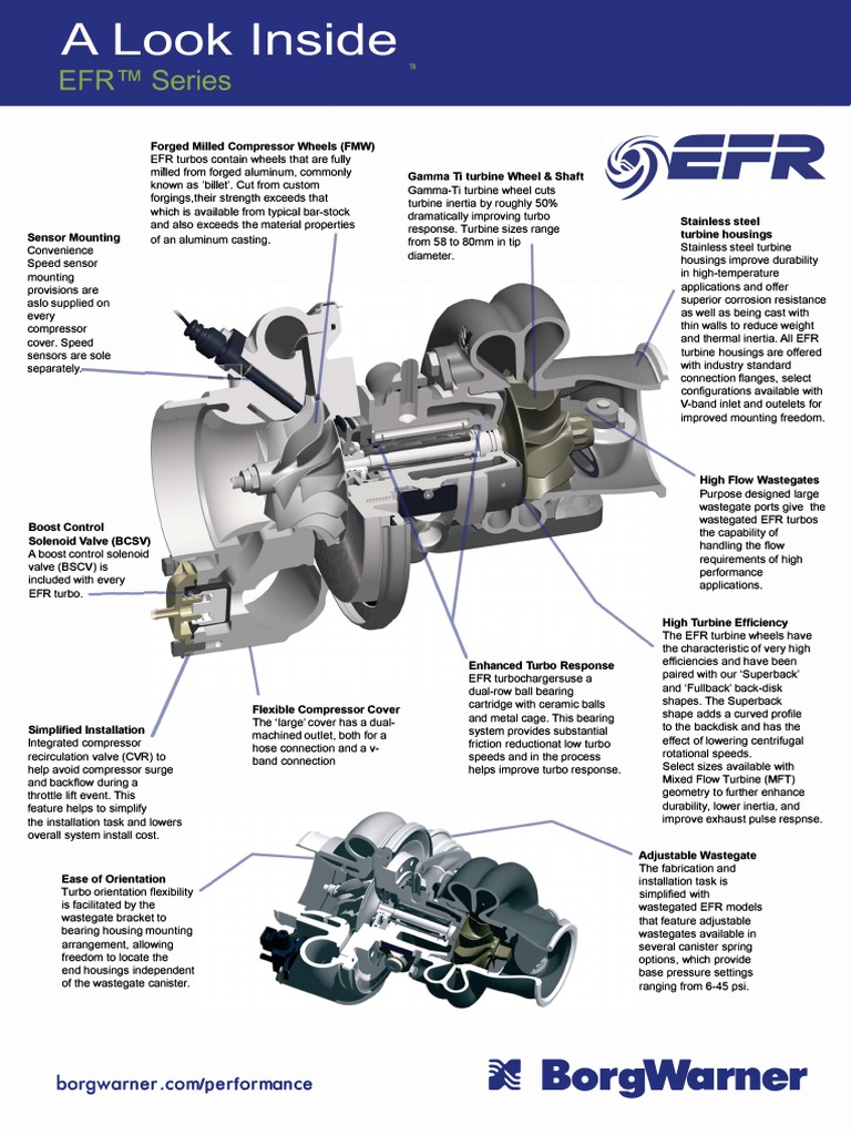 Efr Technical Data | PDF | Turbocharger | Rotating Machines