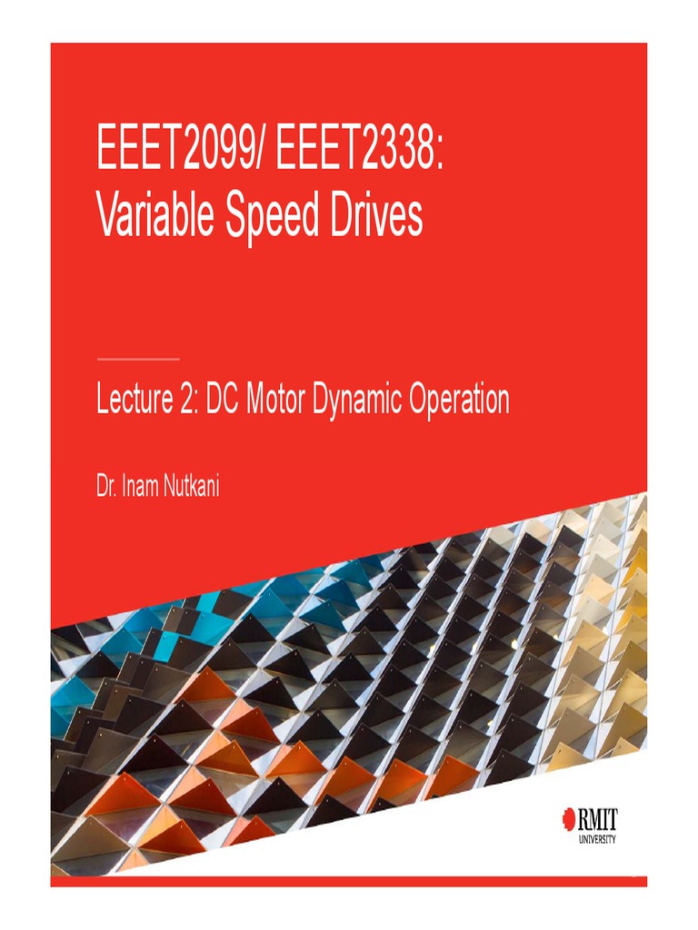 DC Motor Dynamics for Engineering Students | PDF | Electric Motor | Torque