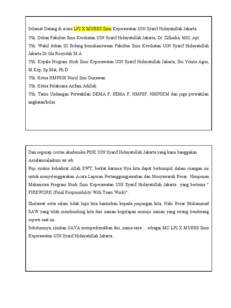 Cue Card LPJ X Mubes | PDF | Kajian Bahasa Asing