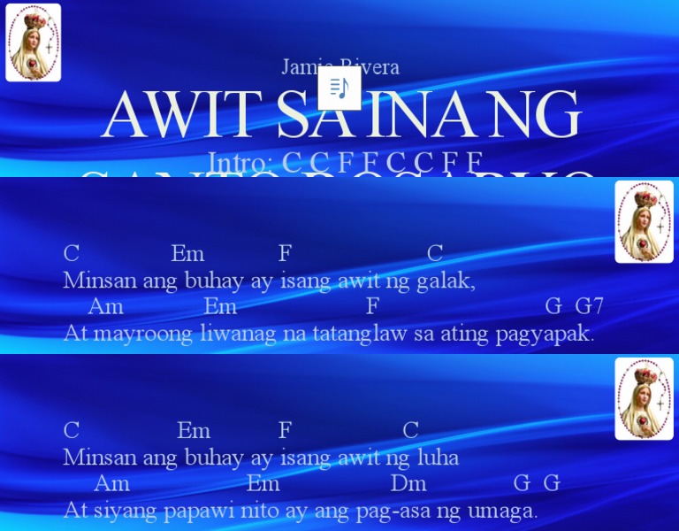 Awit Sa Ina NG Santo Rosaryo | PDF