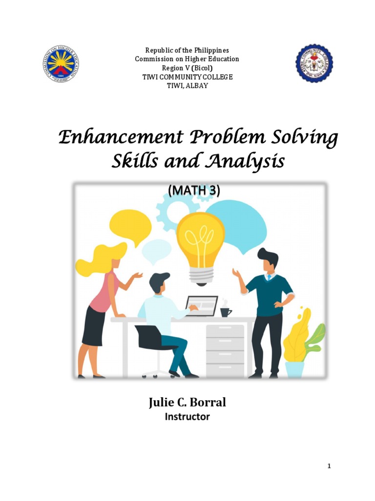 Math 3 Enhancement Problem Solving Skills and Analysis | PDF ...