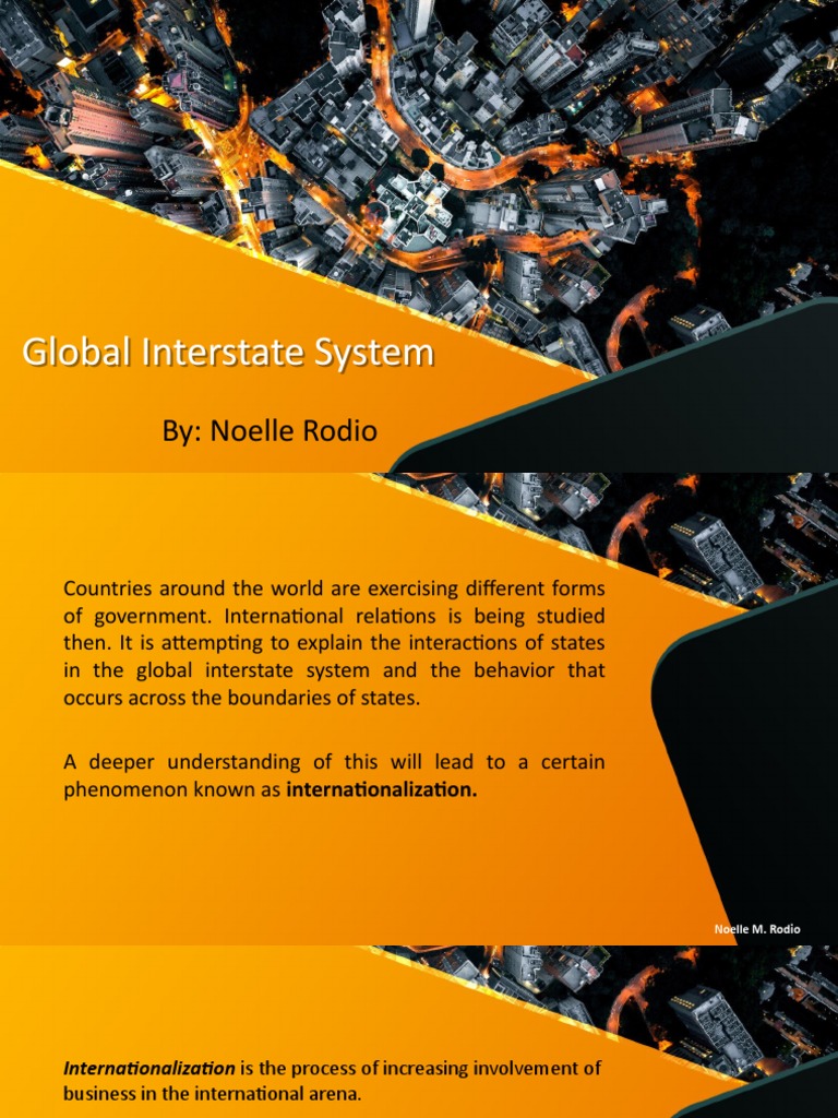 Global Interstate Systems and International Relations | PDF ...