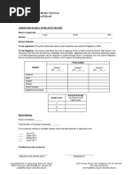SHS Secondary Scholastic Record AY 2023 2024 Fillable | PDF