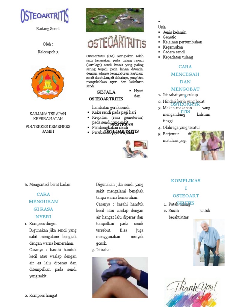 Leaflet Osteoarthritis Pdf