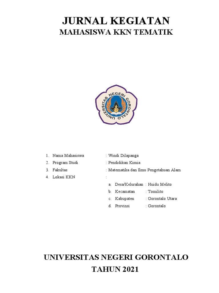 JURNAL KEGIATAN KKN Windi | PDF