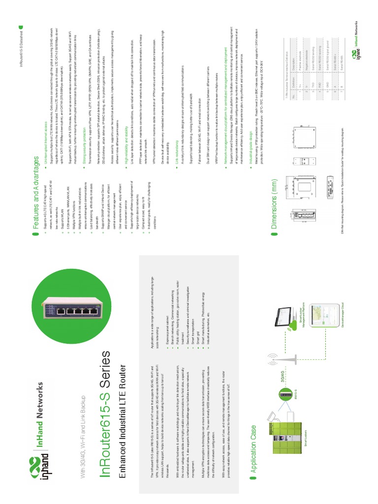 Inhand Router 615 - Double | PDF | Computer Network | Wi Fi