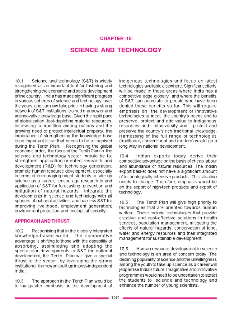 Science and Technology: Chapter - 10 | PDF | Biotechnology | Science