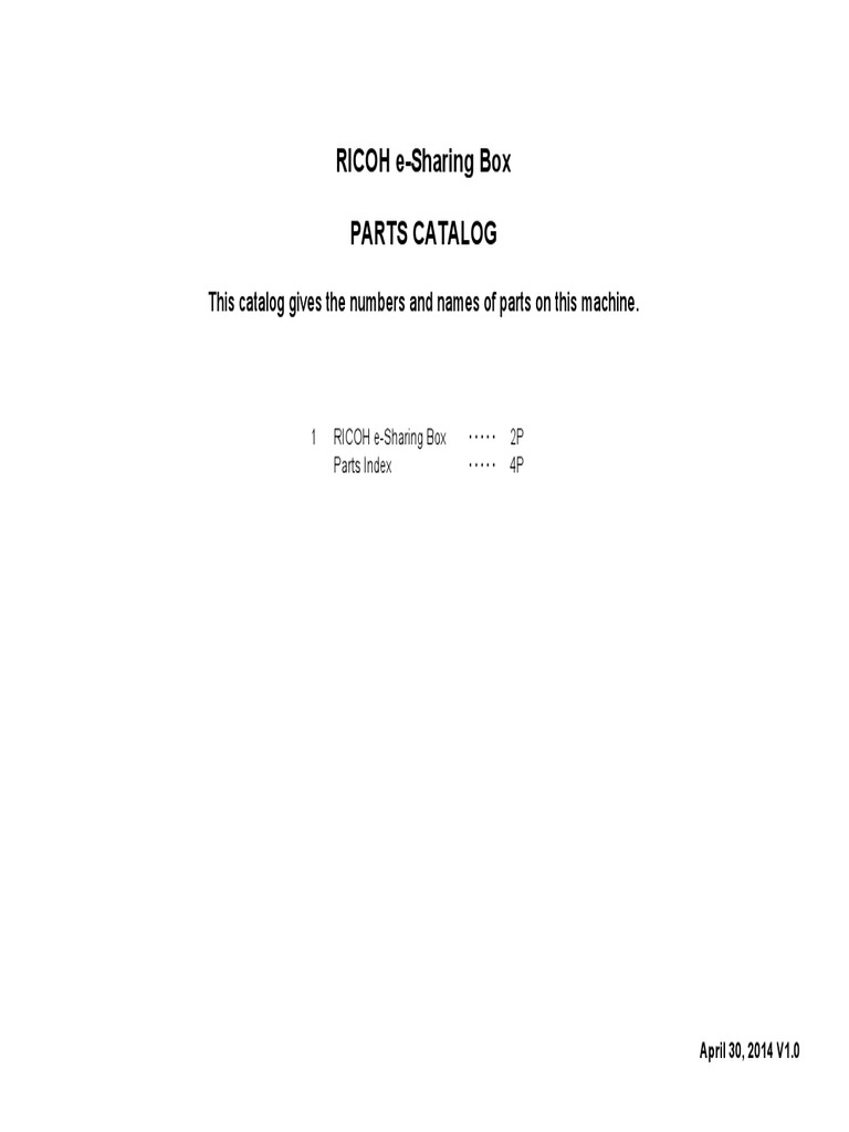 RICOH E-Sharing Box | PDF