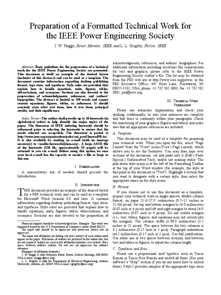 Ieee Format | PDF | Business