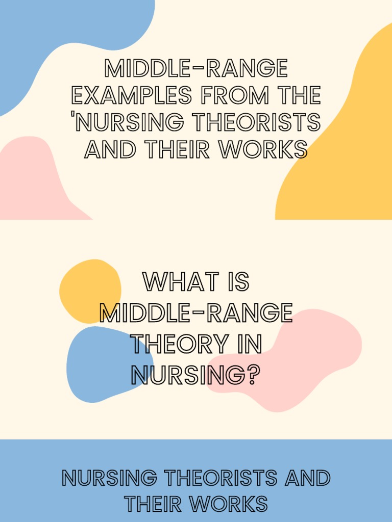 Group 2 Middle Range Theory and Examples | PDF | Nursing | Cognition