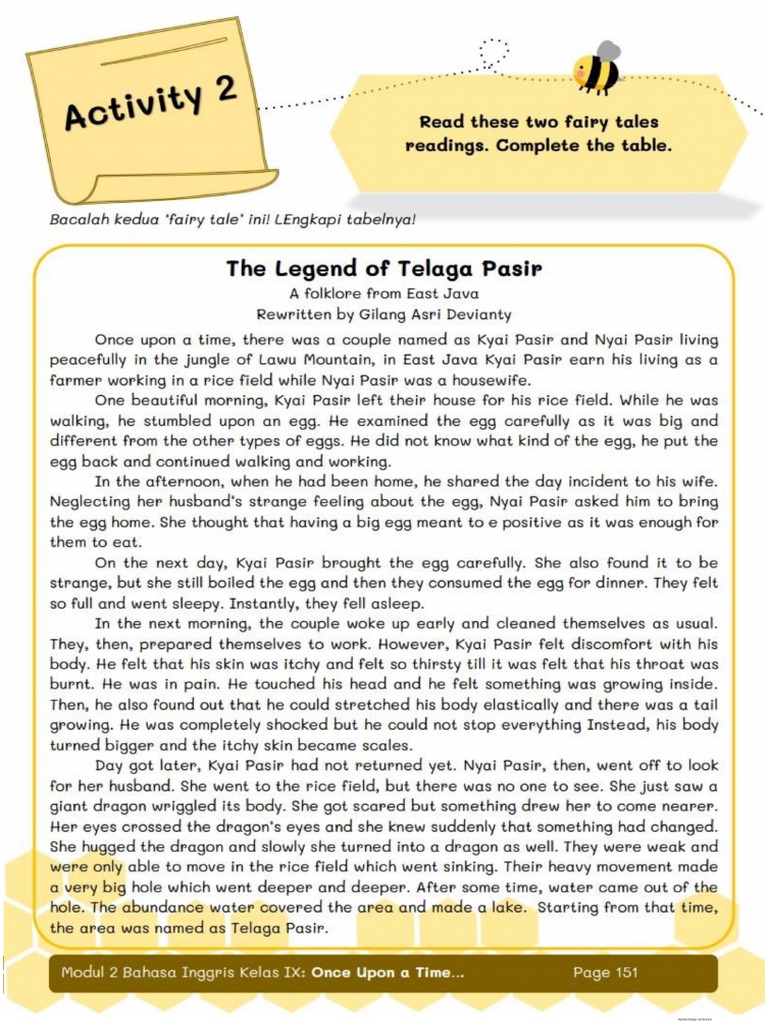 Template - Exercise 5 Narrative Text | PDF