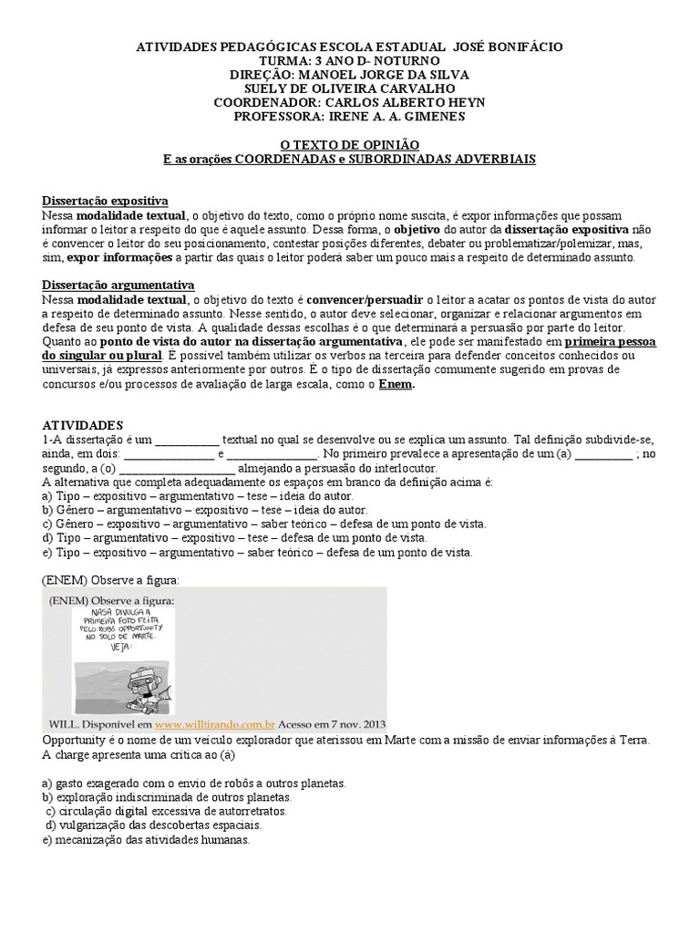 Ativ. 3 Ano. Out.2021 | PDF | Blog | Linguística