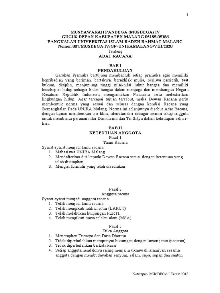 KOMISI C (Keadatan) 2021 | PDF