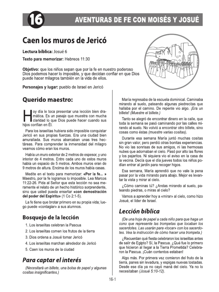 16 Caen Los Muros de Jerico | PDF | Religión y espiritualidad