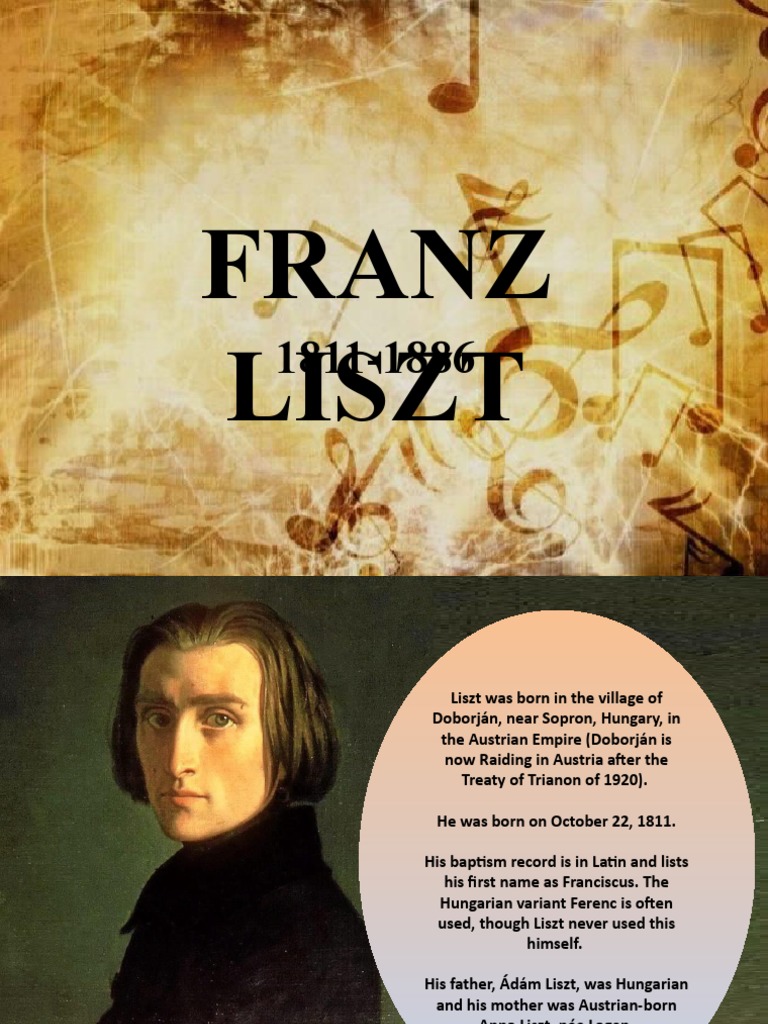 Franz Liszt | PDF | Franz Liszt | Musical Compositions