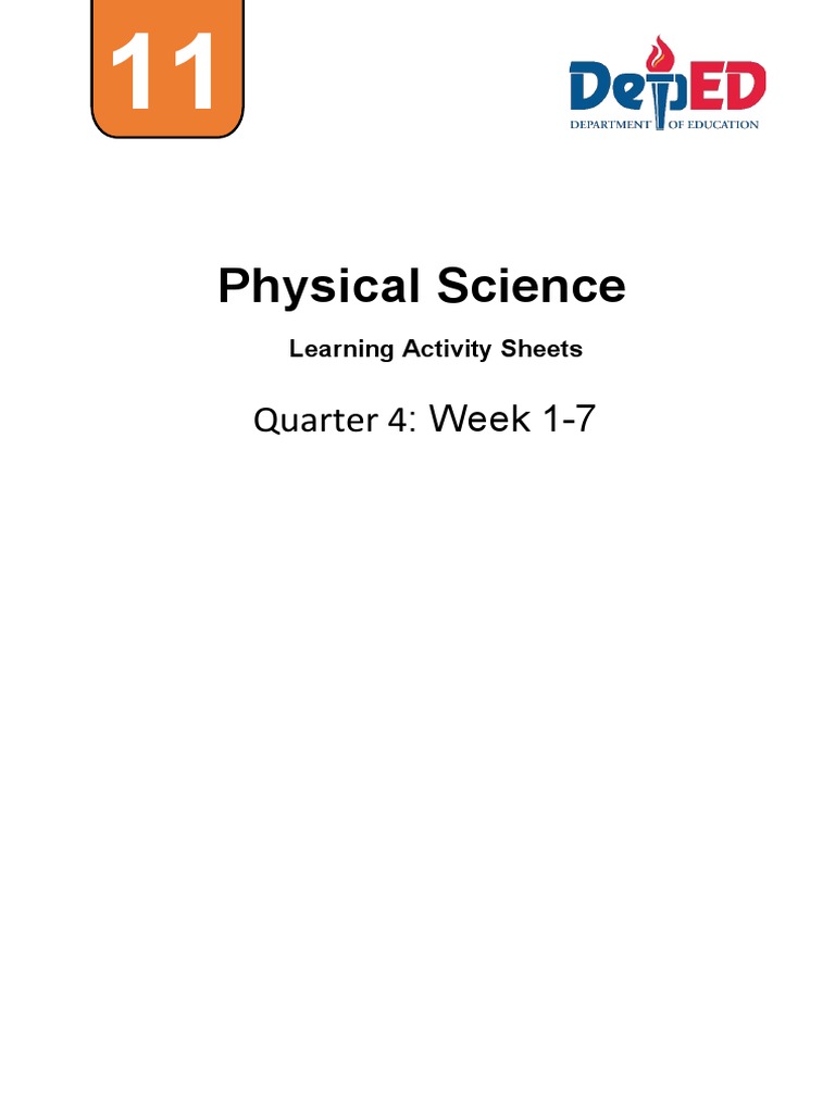 Physical Science: Quarter 4: Week 1-7 | PDF | Force | Light