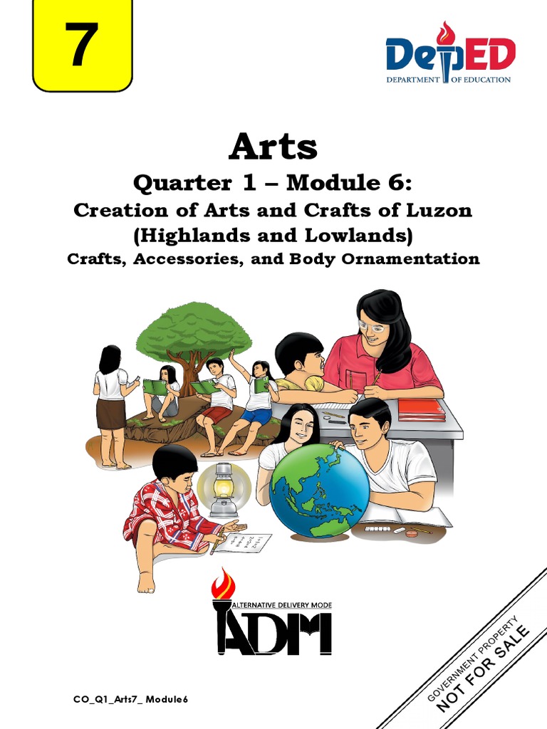 Quarter 1 - Module 6:: Creation of Arts and Crafts of Luzon (Highlands ...
