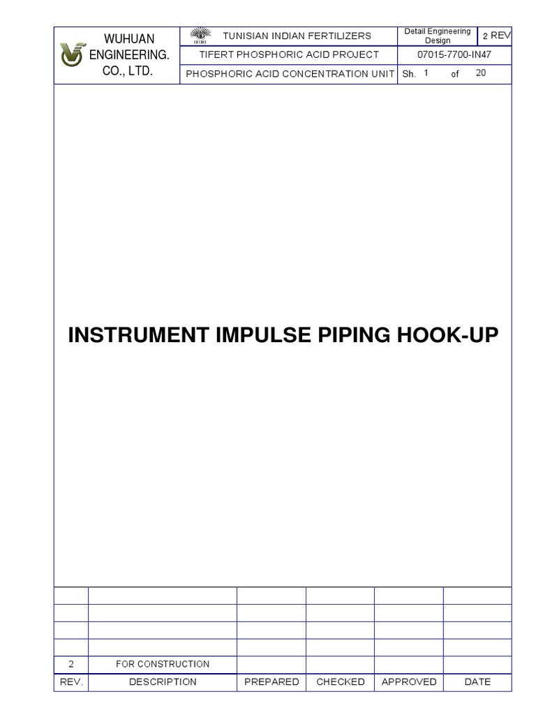 In47 Instrument Impulse Piping Hook-Up | Download Free PDF | Pipe ...