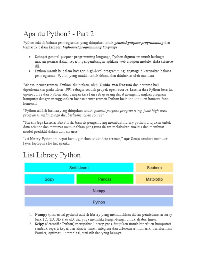 Apa Itu Python | PDF