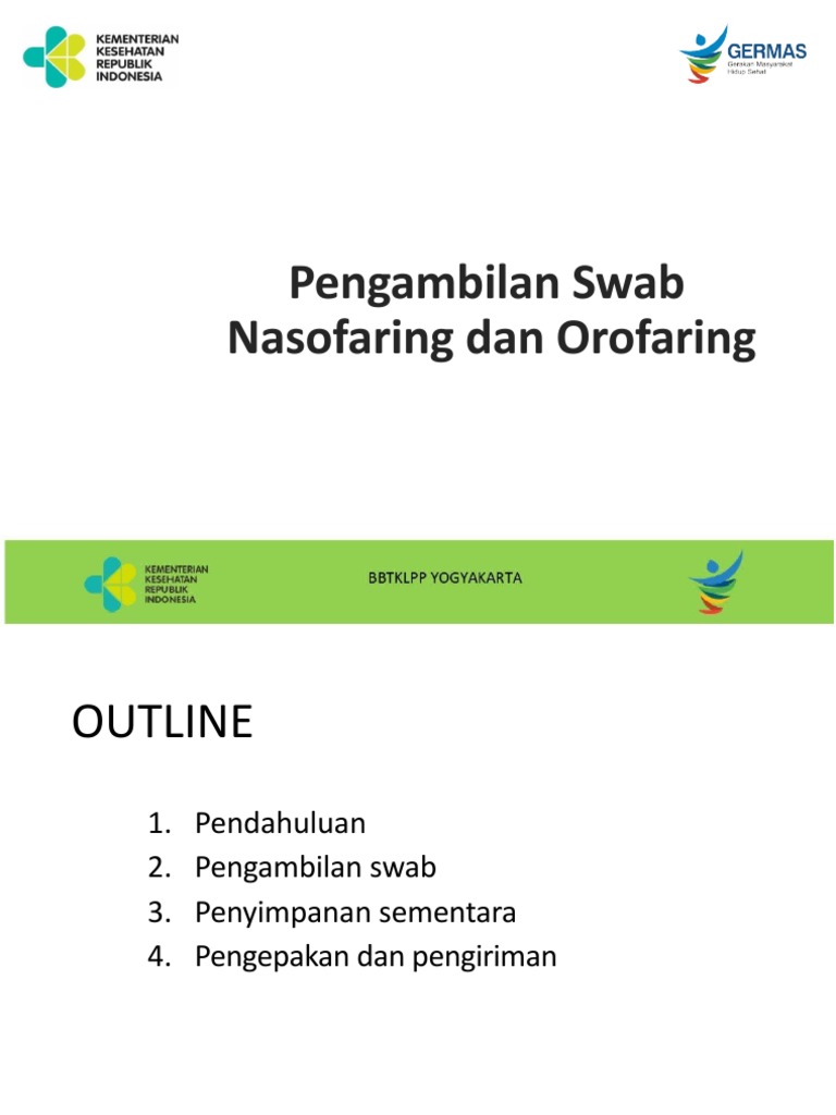 Pengambilan Sampel Usap Nasofaring Dan Orofaring | PDF | Sains & Matematika