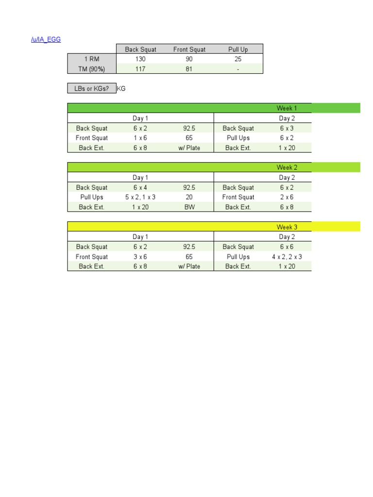 Russian Squats Forever - A Variation of The Russian Squat Routine | PDF ...