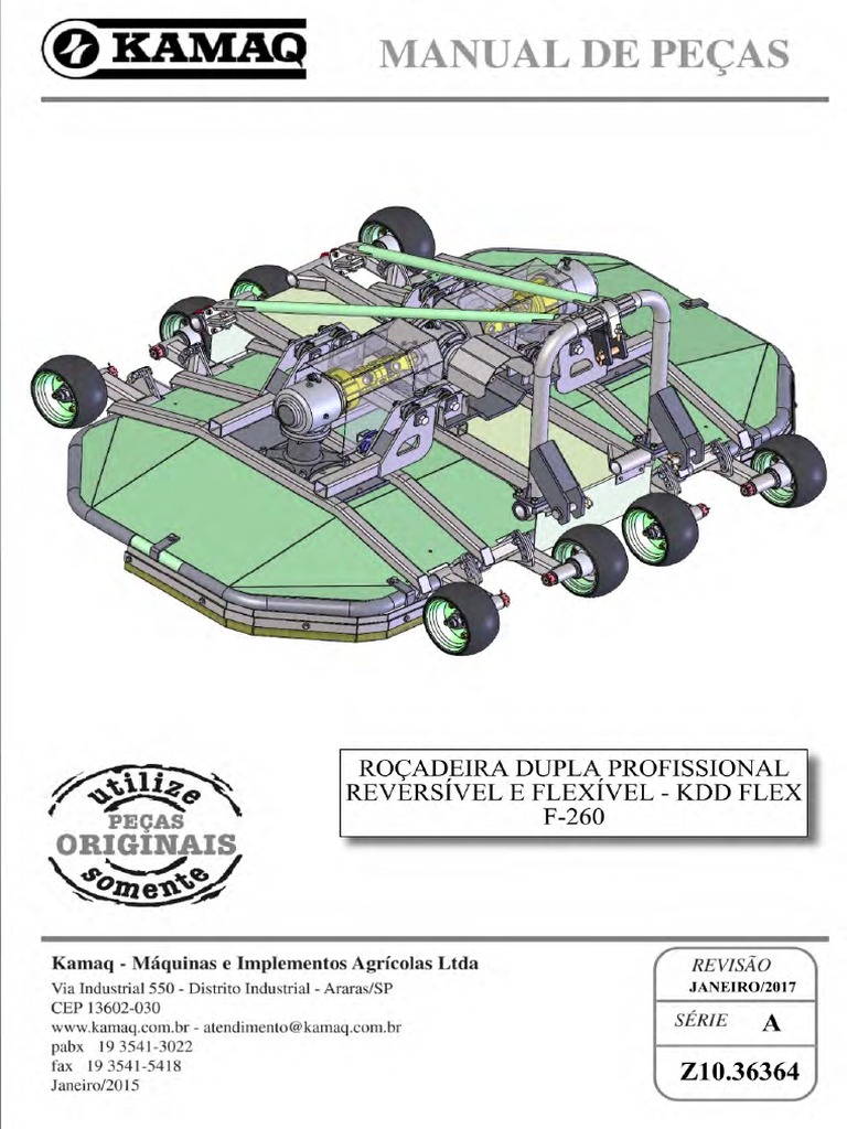 Catálogo Roçadeira Kamaq KDD f260 Dupla | PDF