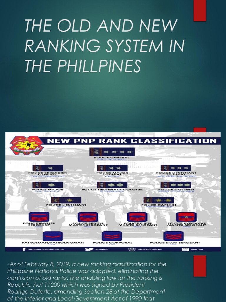 The Old and New Ranking System in The Phillpines | PDF