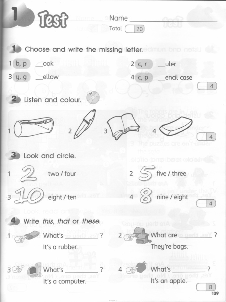 Smart Junior 2 Tests | PDF