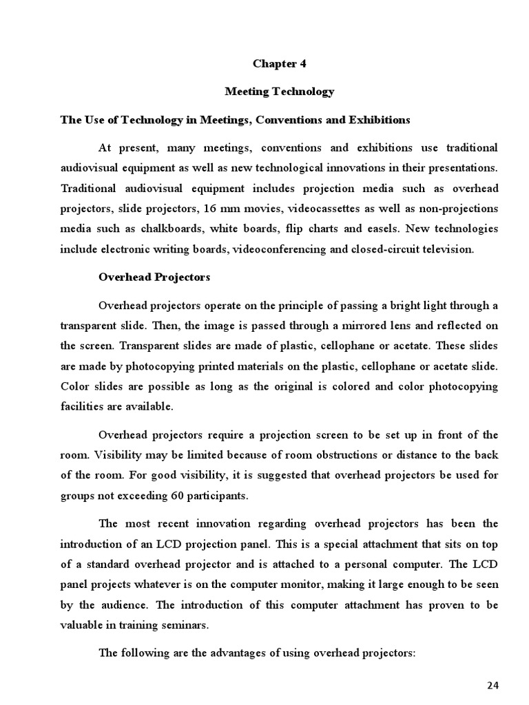 Chapter 4 Meeting Technology | PDF | Videotelephony | Video