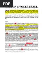 Pe Sba | PDF | Volleyball | Teams