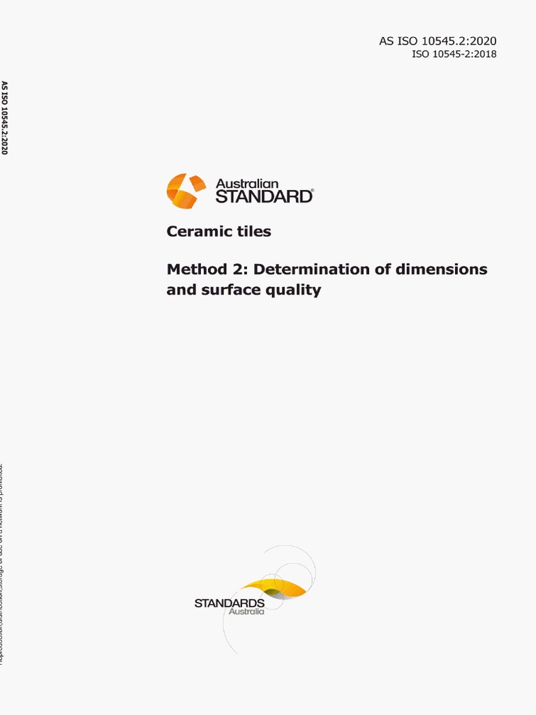 As Iso 10545.2-2020 | PDF