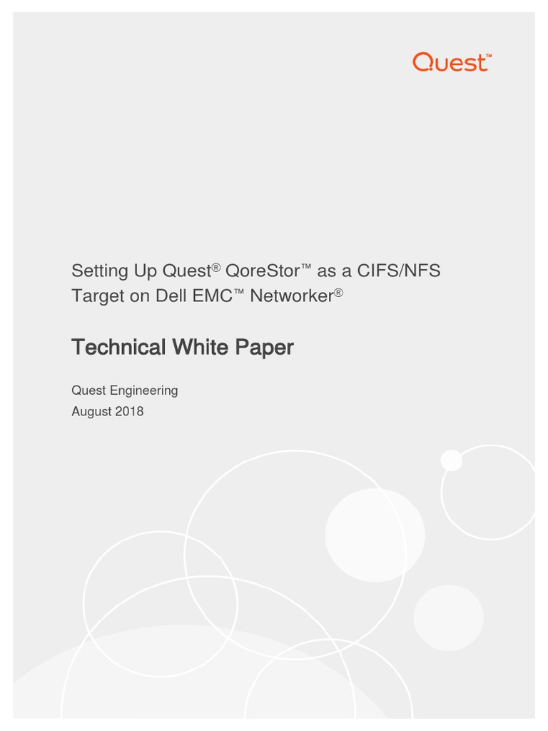 EMC Networker - Setting Up QoreStor As A CIFS, NFS Target On Dell EMC Networker | PDF | Backup ...