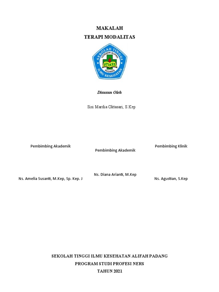 LP Terapi Modalitas | PDF | Pengembangan Diri