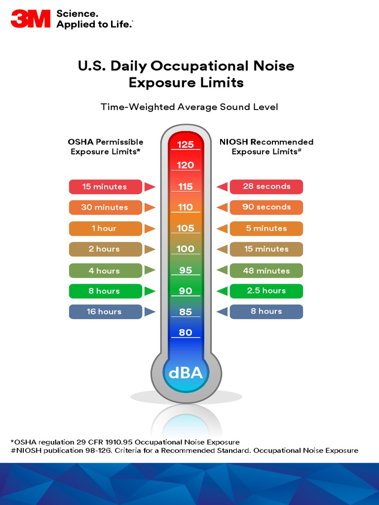 Noise Exposure Limits | PDF | Noise | Health Sciences