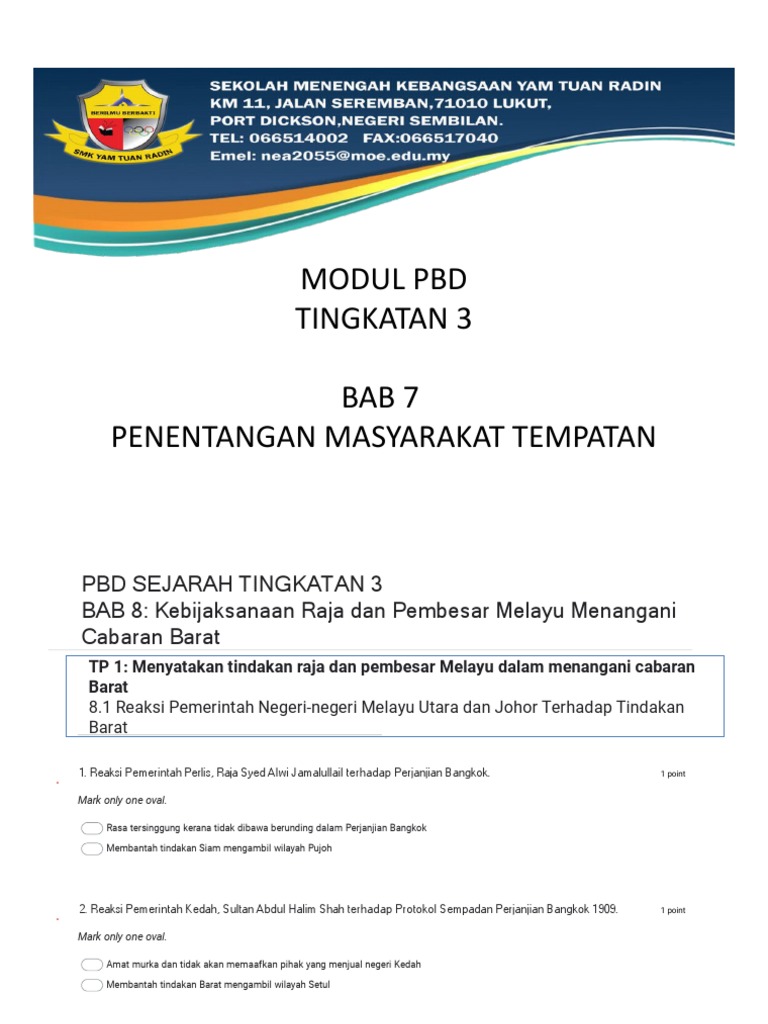Modul PBD T3 Bab 8 | PDF