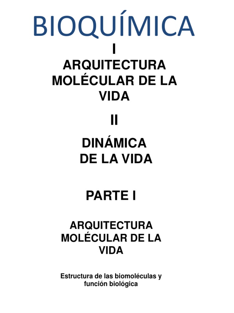 TEMA 1. Biomoléculas (Estructura y Función) | PDF | Propiedades del agua | Polaridad química