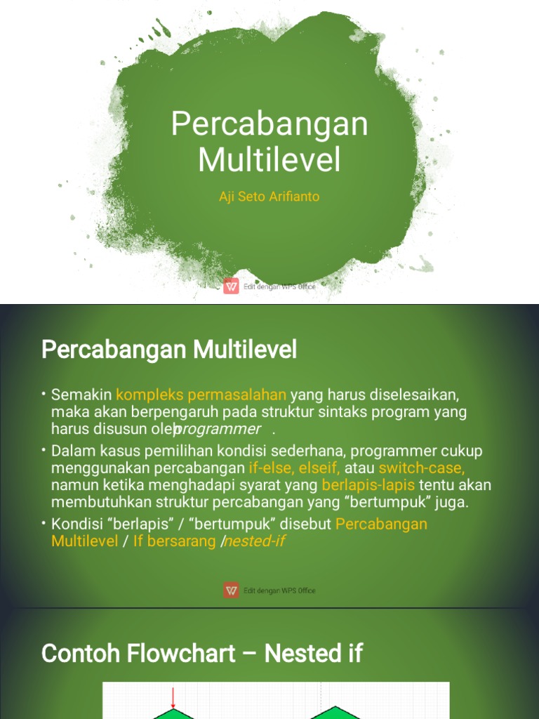Percabangan Multilevel | PDF | Metode & Bahan Ajar
