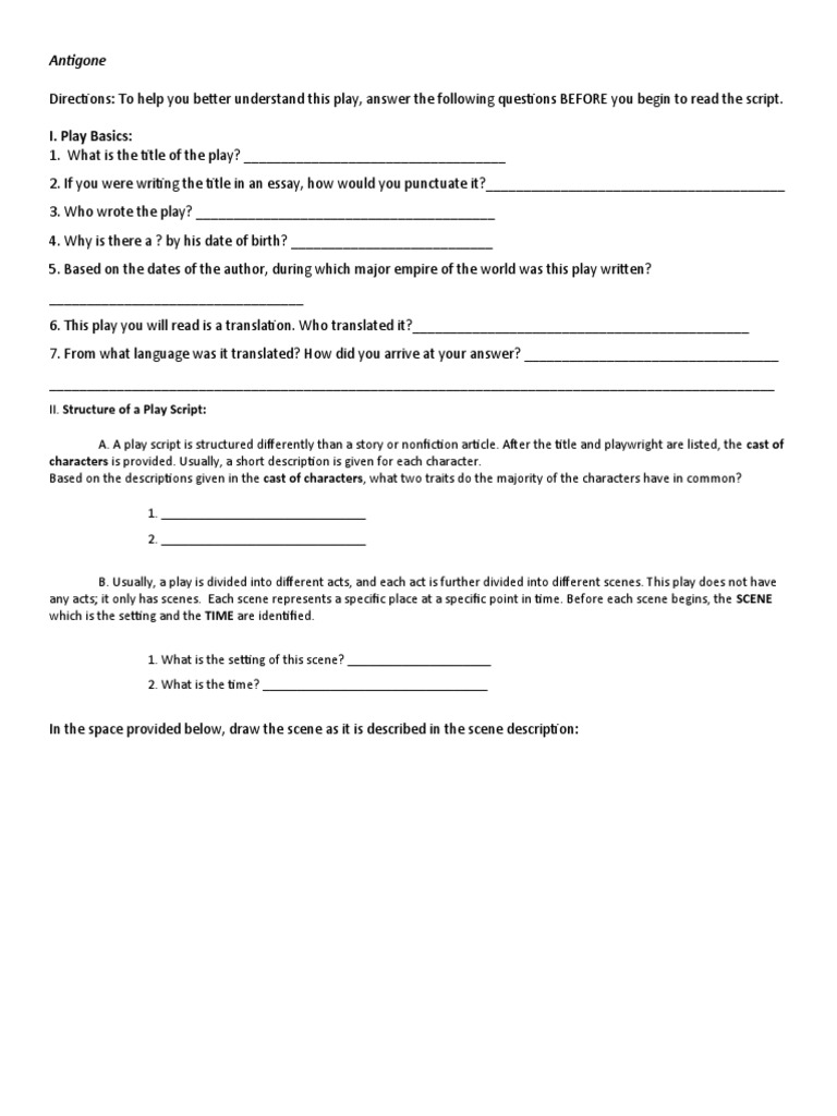 Antigone - Text With Interactive Reader 1 | PDF | Oedipus | Irony