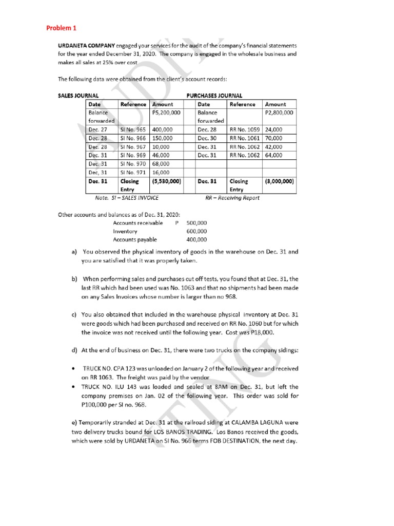 Quiz Inventories | PDF