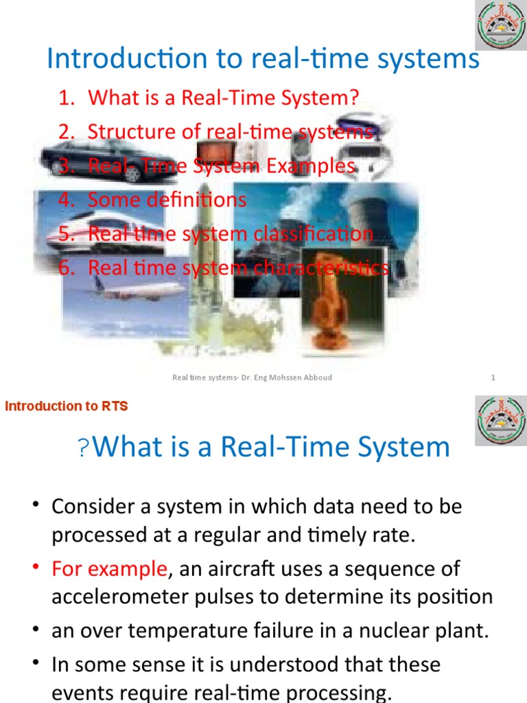 Introduction To Real-Time Systems | PDF | Real Time Computing | System