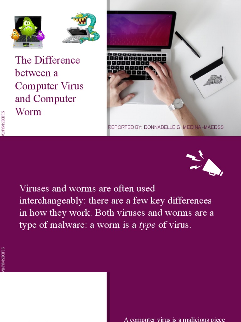 Computer Virus vs. Worm Explained | PDF | Computer Virus | Malware