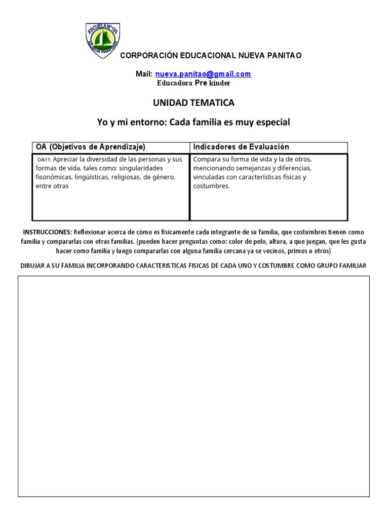 Actividades de Aprendizaje Preescolar | PDF | Educación de la primera ...