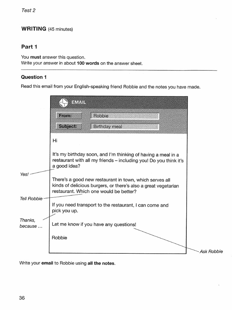 B1 Preliminary MOCK 3 - Writing | PDF
