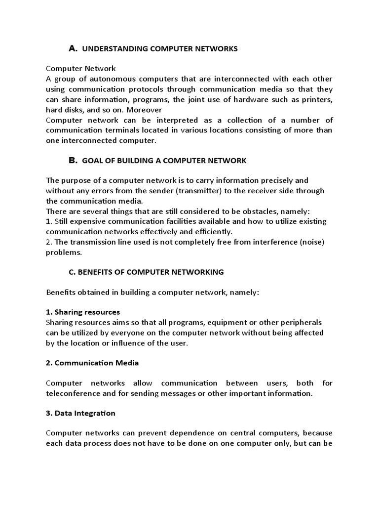 Understanding Computer Networks | PDF | Computer Network | Network Topology